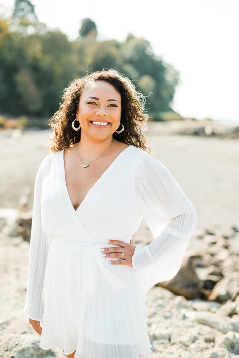 Seattle Engagement Photos Beachside | Captured by Candace Photography